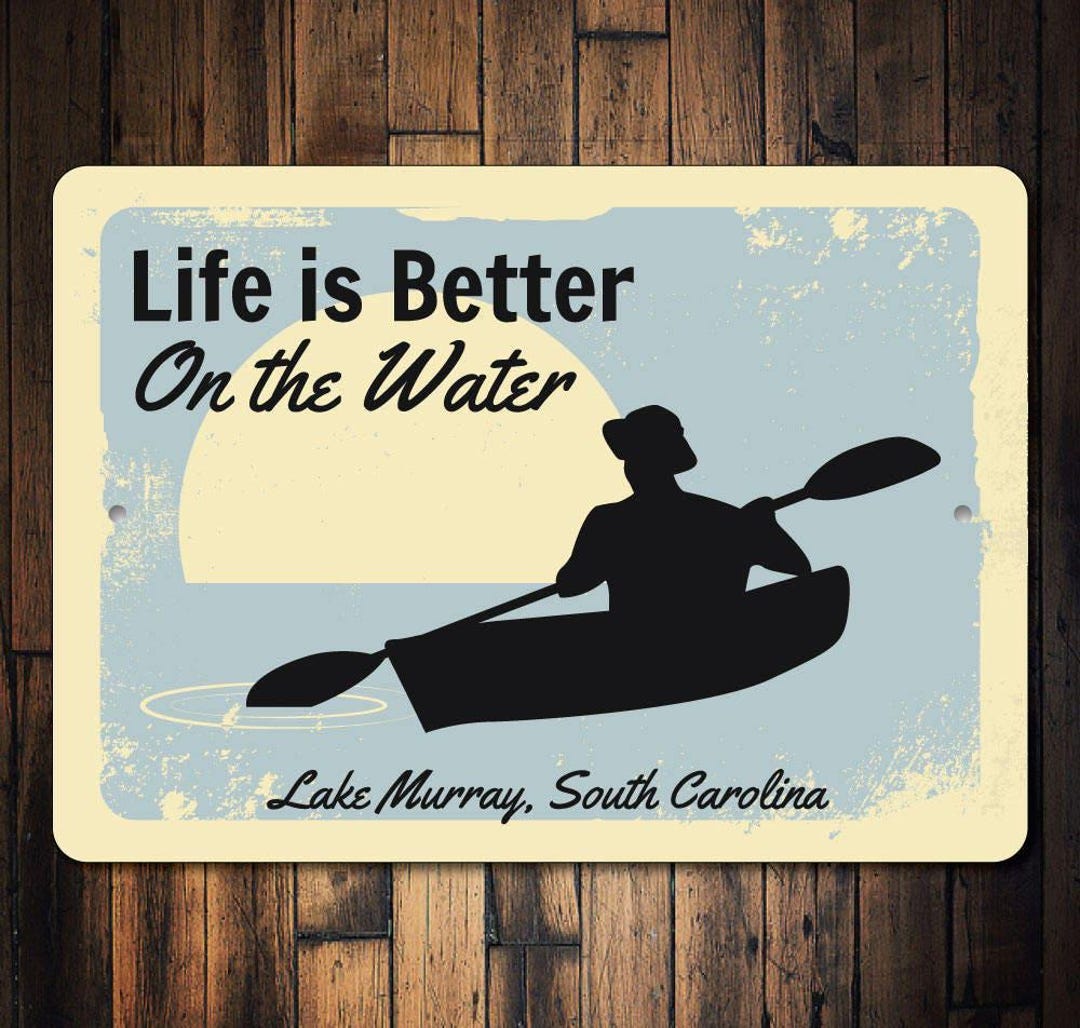 Rowboat Sign, Water Lover Gift, Custom Lake Sign, Outdoors Man Gift ...
