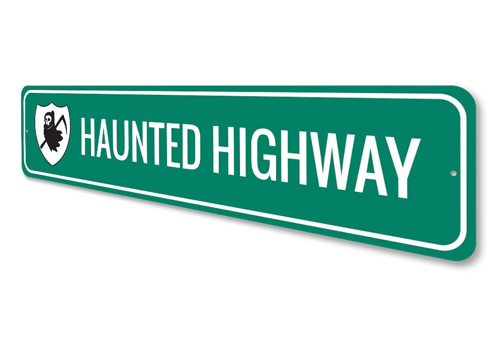 Haunted Highway Haunted Road Signs Scary Road Decor - Etsy
