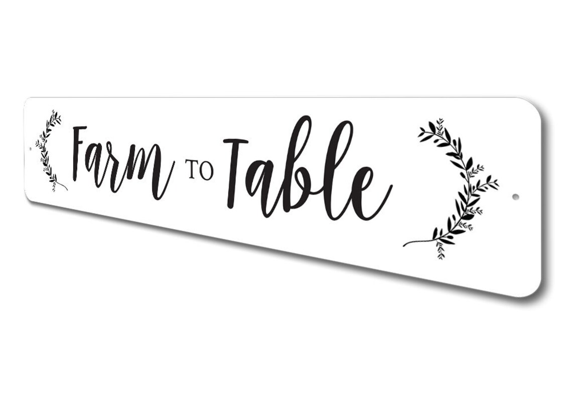 Farm to Table Farming Food Sign Farm Food Farmers Decor | Etsy
