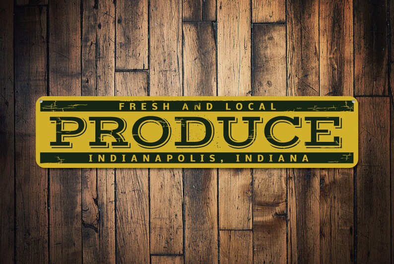 Produce Sign Personalized Fresh & Local Food Sign Custom - Etsy