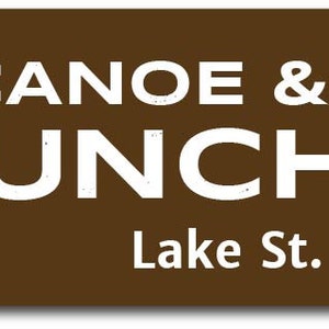 Canoe & Kayak Launch Area Sign, Custom Lake Lover Location Name Gift ...