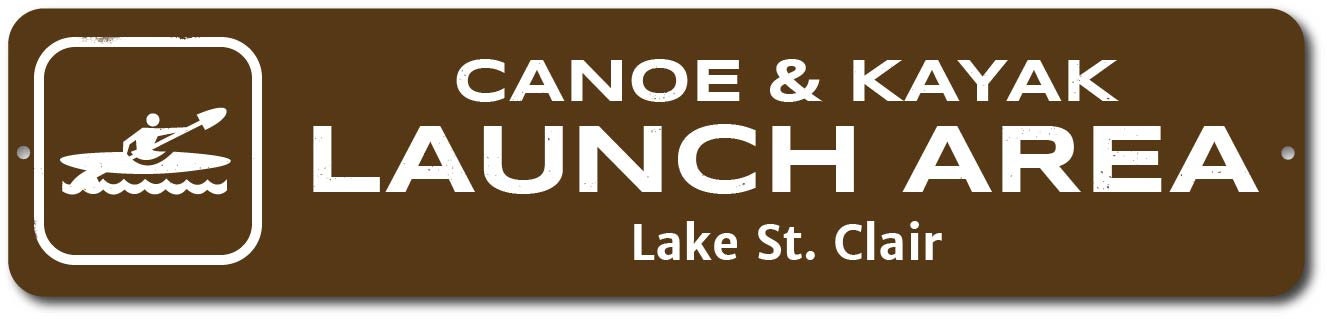 Canoe & Kayak Launch Area Sign Custom Lake Lover Location - Etsy