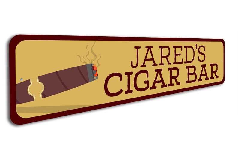 Custom Cigar Bar, Sign for Cigars, Cigar Lounge, Cigar Decor for Dad ...
