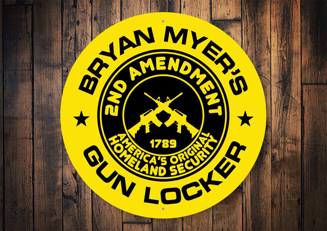 Custom Gun Room Sign, Metal Gun Room Sign, Metal Gun Decor, Custom ...