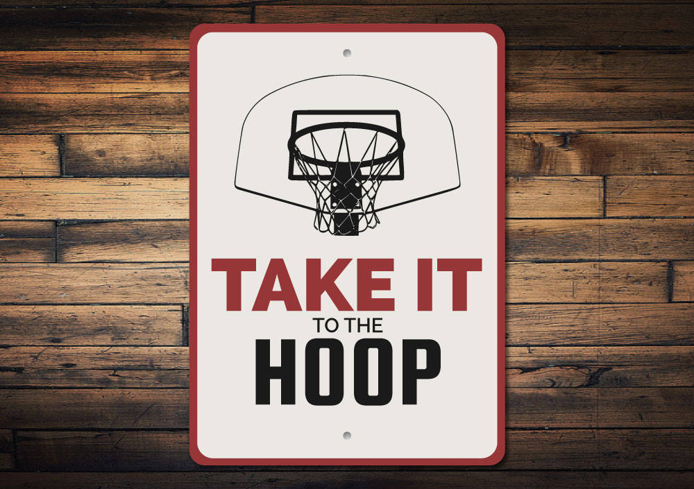 Hoop Sign Basketball Hoop Sign Basketball Phrase Sign - Etsy