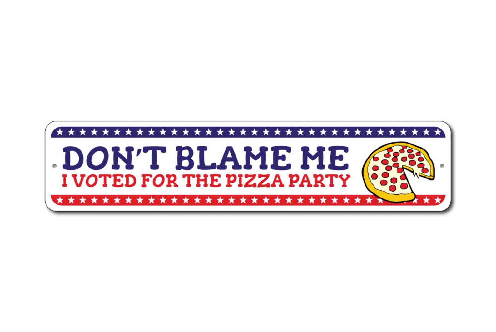 Pizza Party Sign I Voted Sign Political Party Sign Election - Etsy
