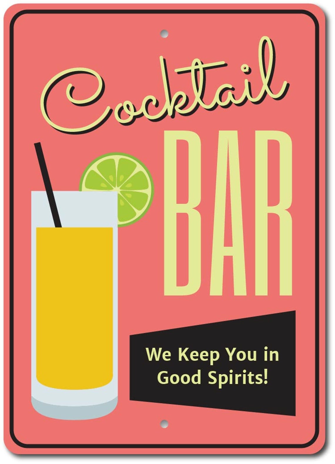 Cocktail Bar Decor Fruity Drink Decor Cocktail Bar Sign - Etsy UK