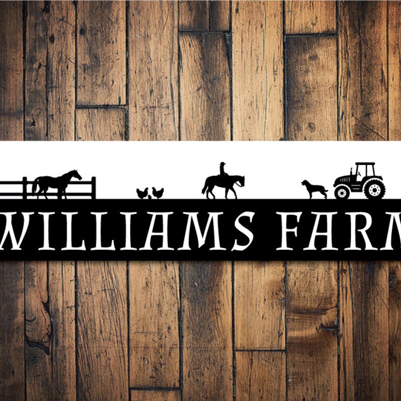 Custom Farm Sign - Etsy