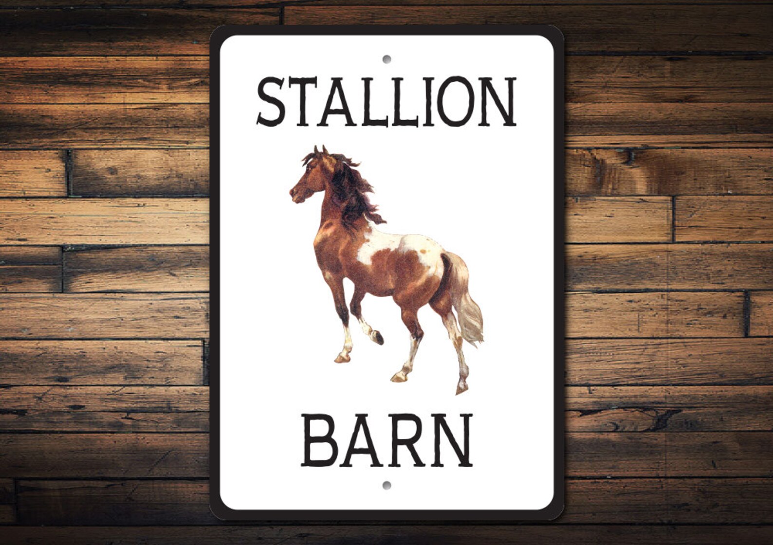 Stallion Barn Horse Barn Custom Barn Sign Custom Horse | Etsy