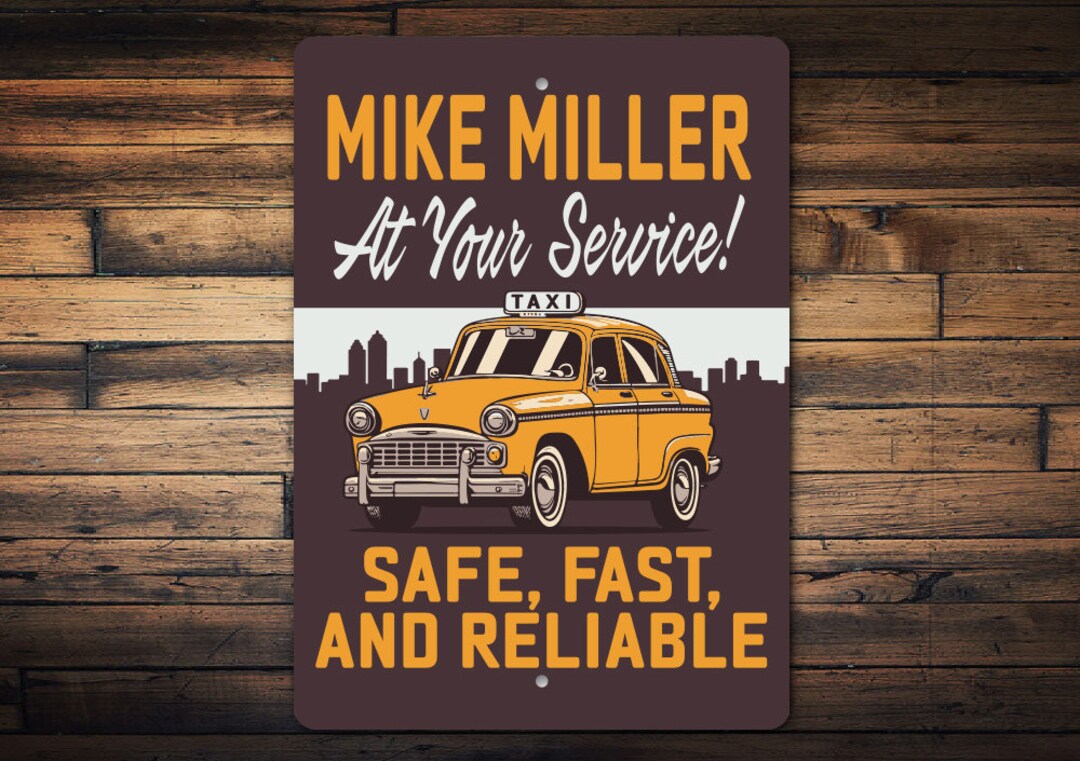 Taxi Driving Gift, Taxi Driver Decor, Taxi Driving Sign, Taxi Decor ...