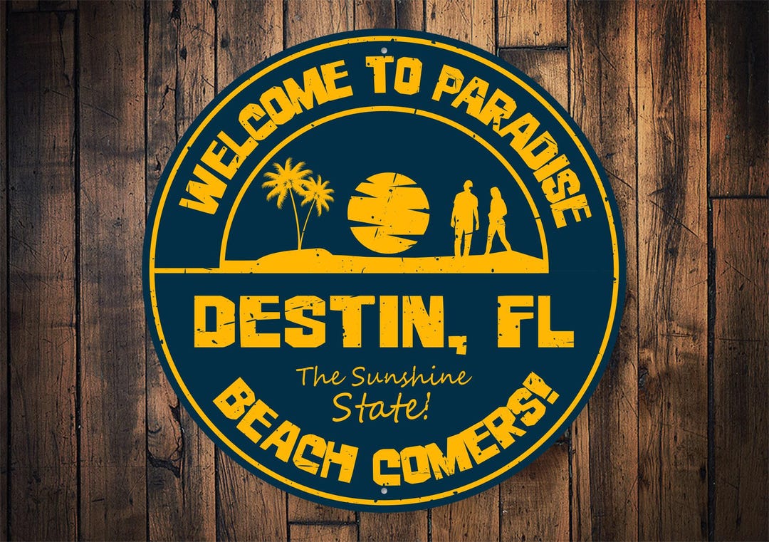Distressed Florida Sign, Florida State Sign, Custom Beach Sign, Beach ...