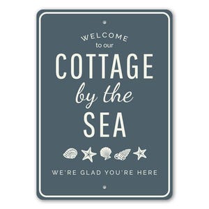 Cottage Sea Sign, Beach Cottage Decor, Cottage Decor, Coast Shop ...