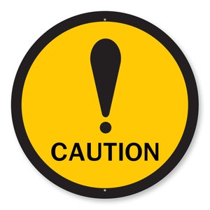 Caution Circle Sign, Durable Circle Sign, Circle Gift, Caution Signs ...