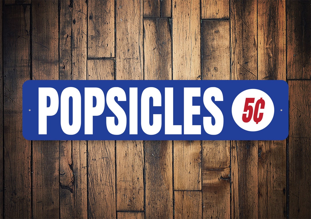 Popsicles for Sale Sign, Popsicle Sign, Popsicle Freezer, Vintage ...