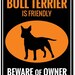 Bull Terrier Sign, Bull Terrier Gift, Bull Terrier Decor, Bull Terrier ...