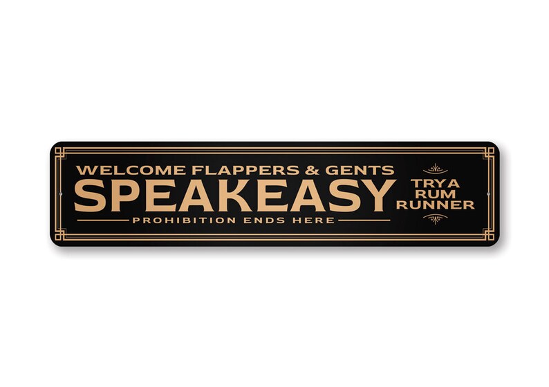 Speakeasy Rum Runner Rum Runner Bootlegger Sign Bootlegger | Etsy