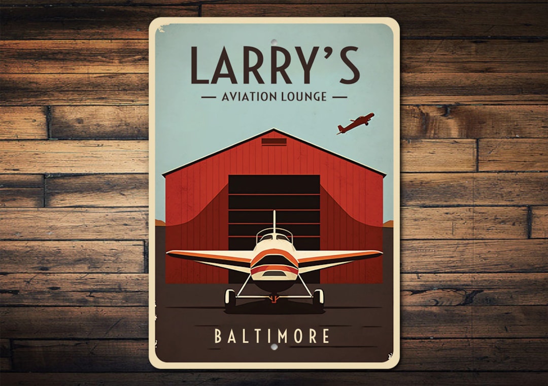 Custom Aviation Lounge Sign, Airplane Lounge Decor, Aviation Decor ...