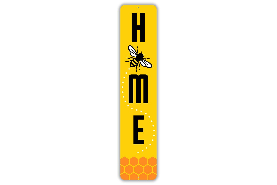 Home Honey Bee Sign Bee Farm Sign Farmhouse Decor Honeycomb - Etsy