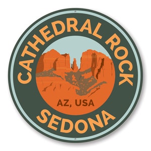 Cathedral Rock Sign Arizona Sign Sedona Arizona National - Etsy