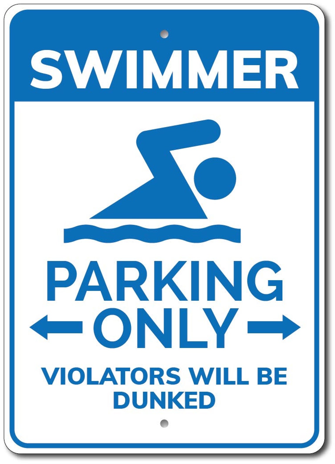 Swimmer Parking Sign Swimmer Gift Swimmer Sign Swimming | Etsy