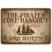 Pirates Cove Hangout Sign Pirates Hangout Pirate Lover Sign - Etsy