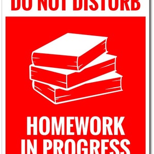 Homework Sign, Teacher Gift, Teacher Decor, Homework Progress, Gift for ...