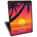 Miami Beach Sign, Custom Beach Sign, Florida Decor, Miami Sunset, Miami ...