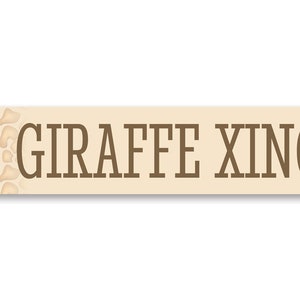 Giraffe Xing Sign, Giraffe Lover, Giraffe Decor, Zoo Signs, Zoo Animals ...