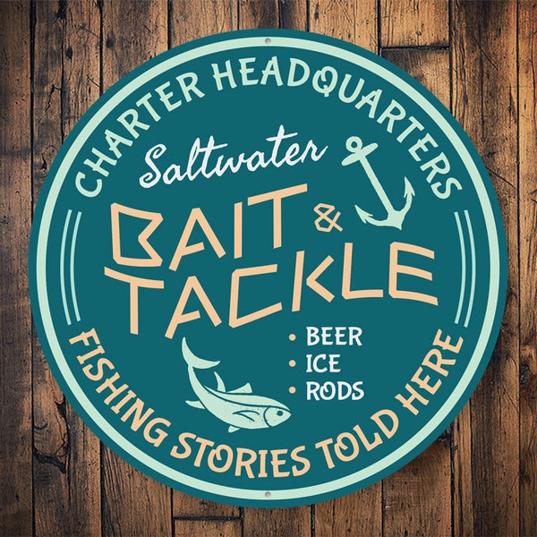 Bait and Tackle Sign - Etsy