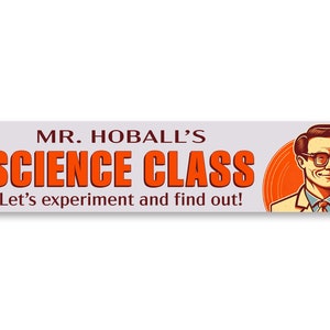 Custom Science Teacher Gift, Cool Science Teacher, Science Sign Decor ...