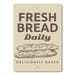 Fresh Bread Sign, Bread Baker Gift, Kitchen Bread Sign, Metal Bread ...