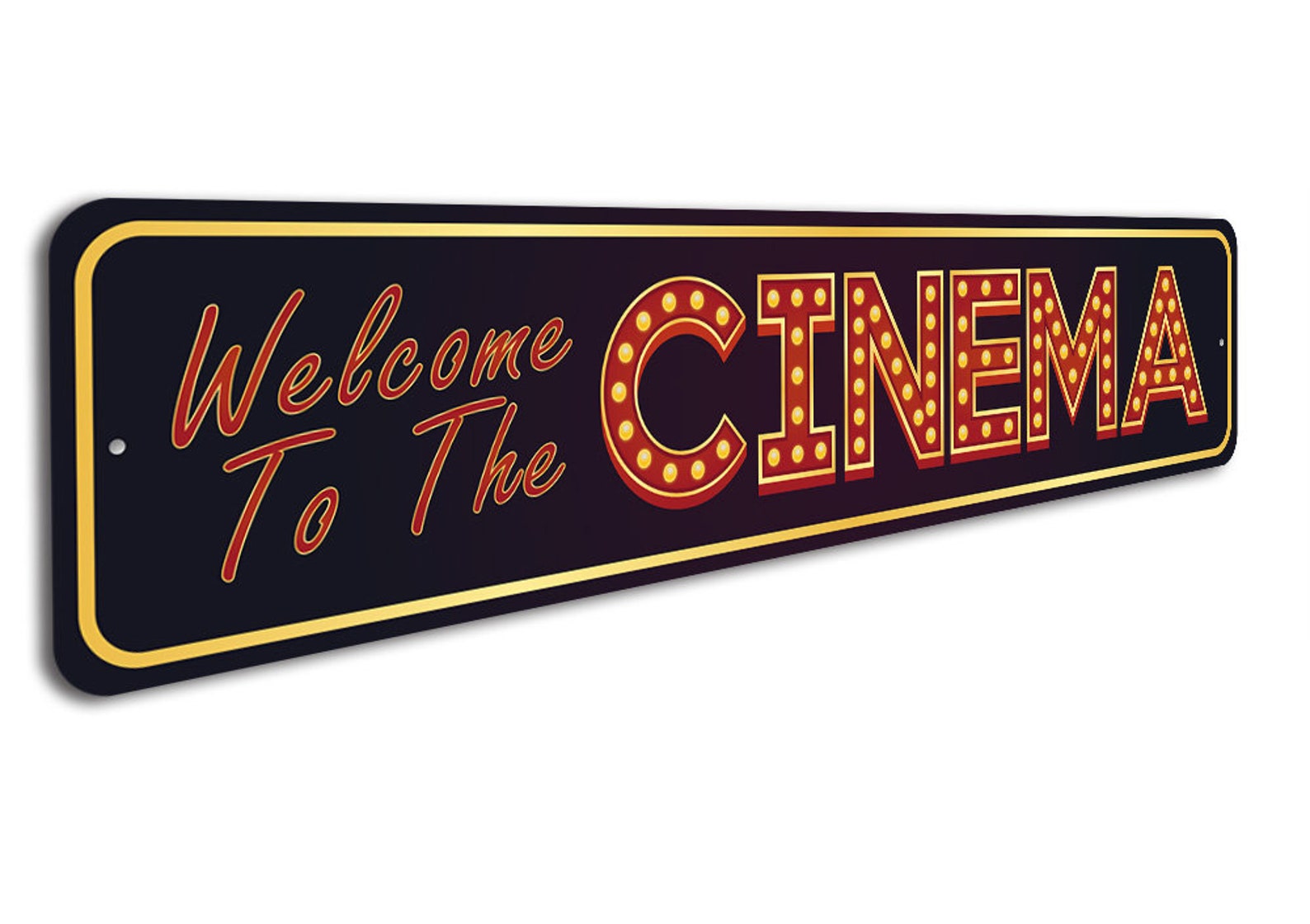 Welcome to Cinema Sign Welcome Movie Fans Movie Theatre | Etsy