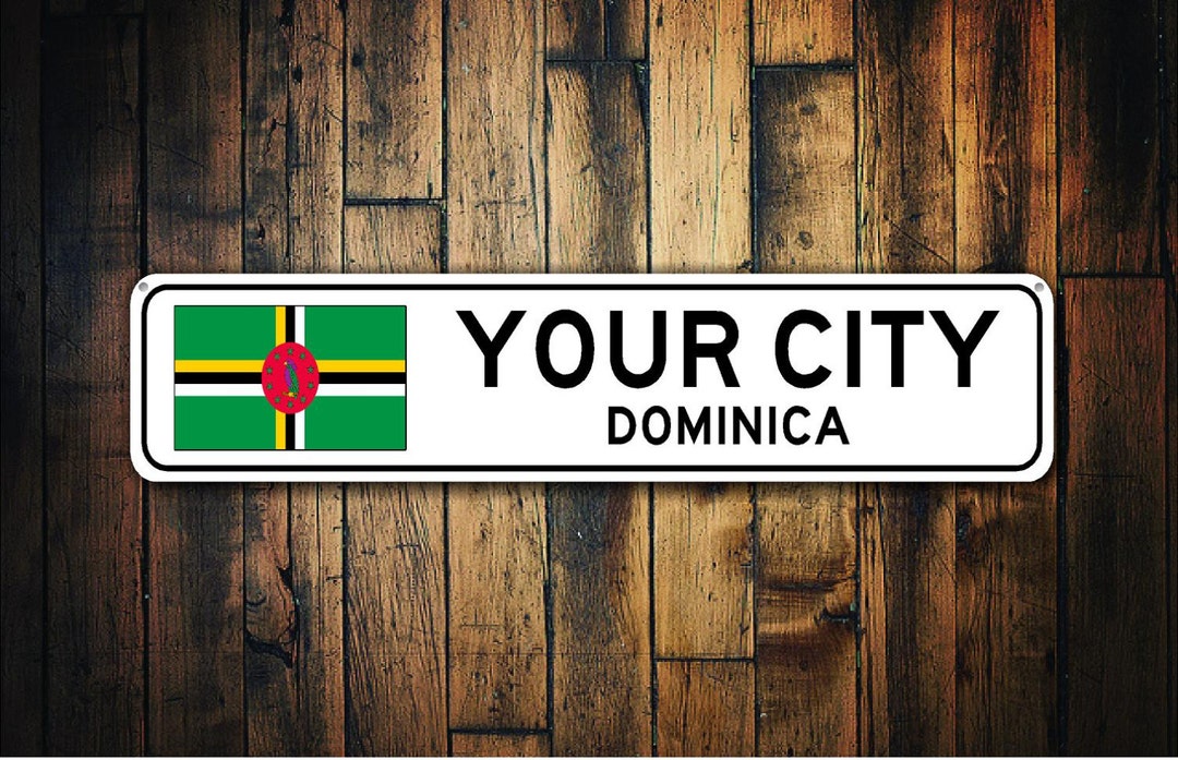 Dominica Flag Sign, Dominica Souvenir, Dominica Gift, Country Souvenir ...