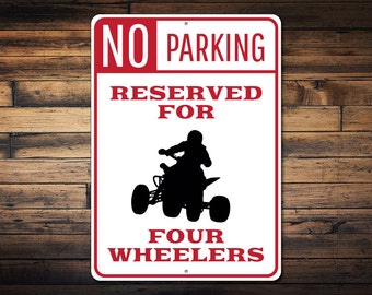 Three Wheeler Atc Parking Only Sign Red on White - Etsy