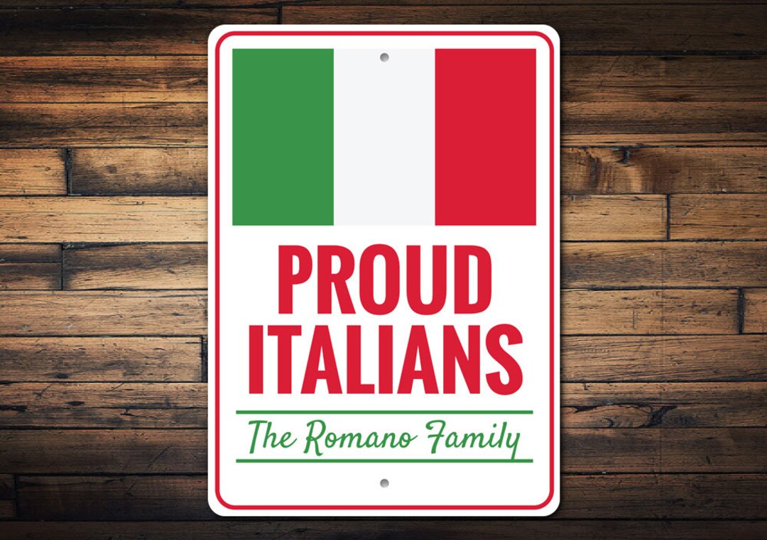 Proud Italians Sign , Italian Home Decor Sign, Italian Sign, Italy ...