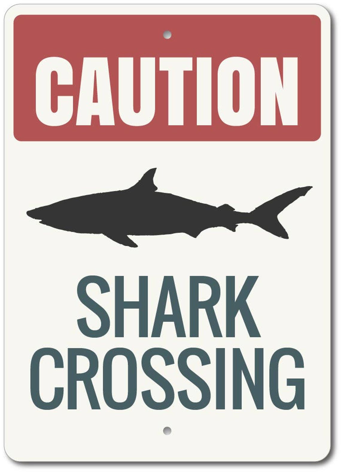 Shark Caution Sign Shark Sign Shark Decor Shark Lover Gift - Etsy