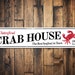 Crab House Sign, Personalized Best Seafood in Town Open Late Sign ...