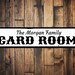Card Room Sign Personalized Family Name Sign Custom Man Cave - Etsy