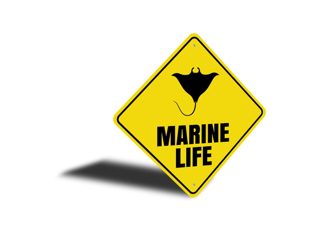 Marine Life Sign, Marine Life Caution, Caution Marine Life, Sea Life ...