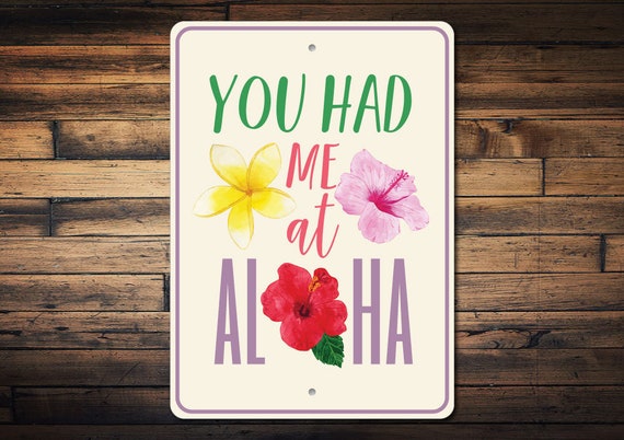 Aloha Beach Sign Aloha Decor Aloha Sign Funny Beach Sign - Etsy