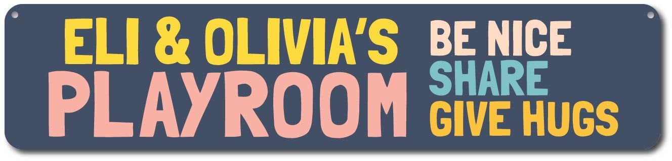 Playroom Sign Child Rules Sign Share Be Nice Sign Custom - Etsy