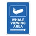 Whale Viewing Sign, Whale Viewers Area, Whale Beach, Metal Whale Sign ...