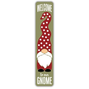 Welcome to Our Gnome Porch Sign, Christmas Decor, Welcome Sign, Gnome ...