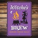 Witches Brew Sign Witch Cooking Sign Scary Witch Gift - Etsy