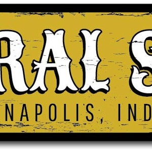 General Store Location Sign, Personalized City State Sign, Metal ...