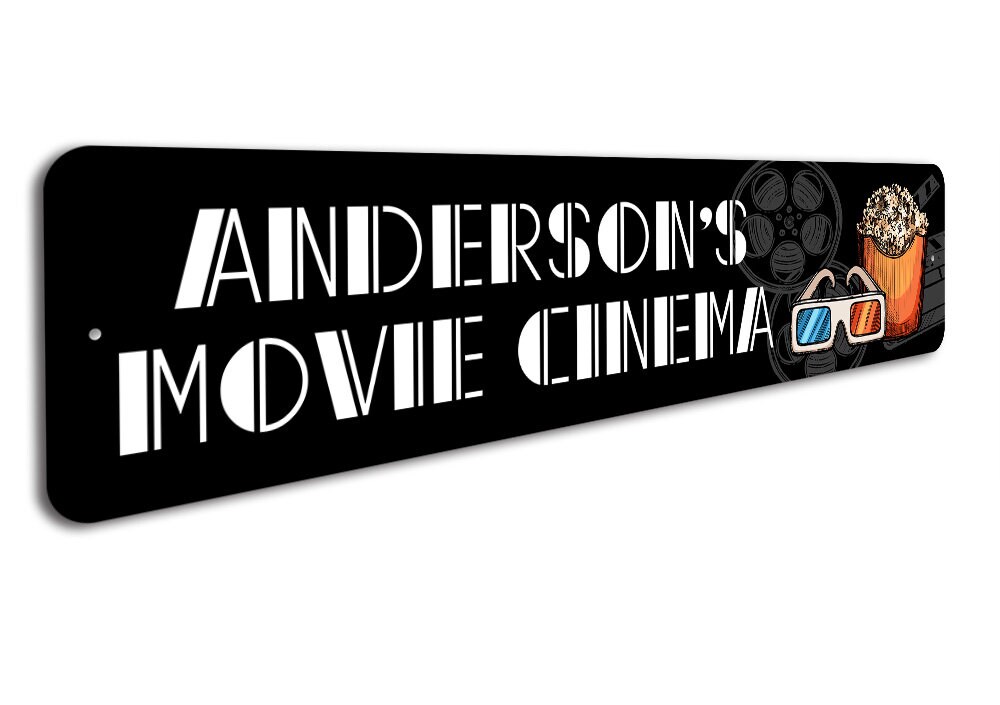 Family Movie Cinema Sign Cinema Sign Movie Theatre Sign | Etsy