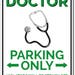 Doctor Parking Sign Doctor Gift Doctor Sign Doctor Office - Etsy