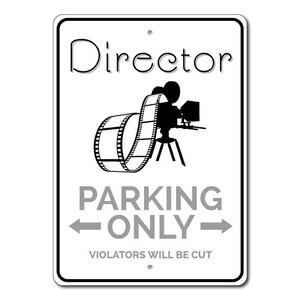 Director Parking Sign Director Gift Film Director Sign | Etsy