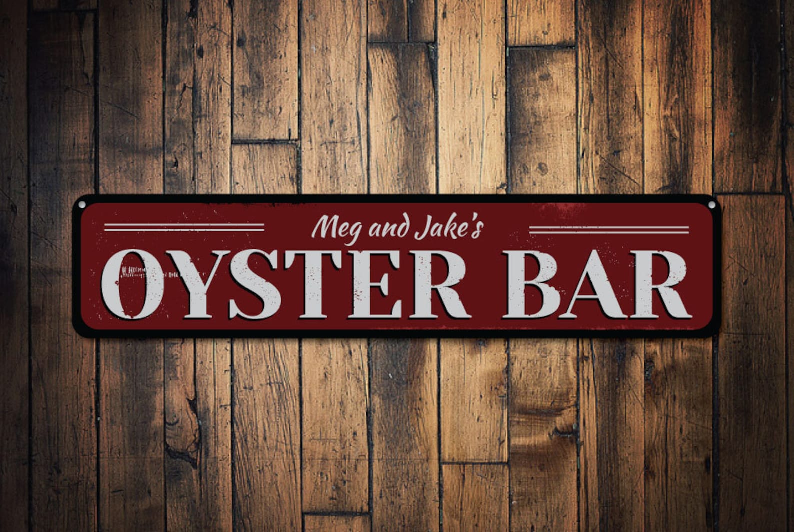 Oyster Bar Sign, Personalized Seafood Restaurant Name Sign, Custom ...