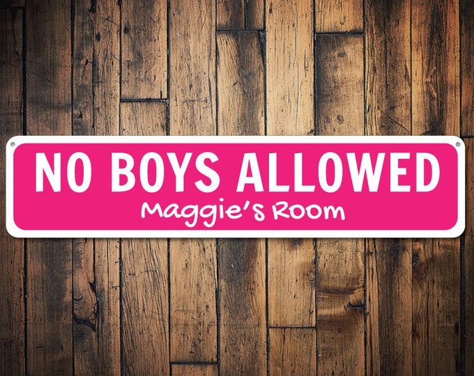 Funny Girls Bedroom Sign for Door or Wall 12 X 8, Easy to Mount PVC ...